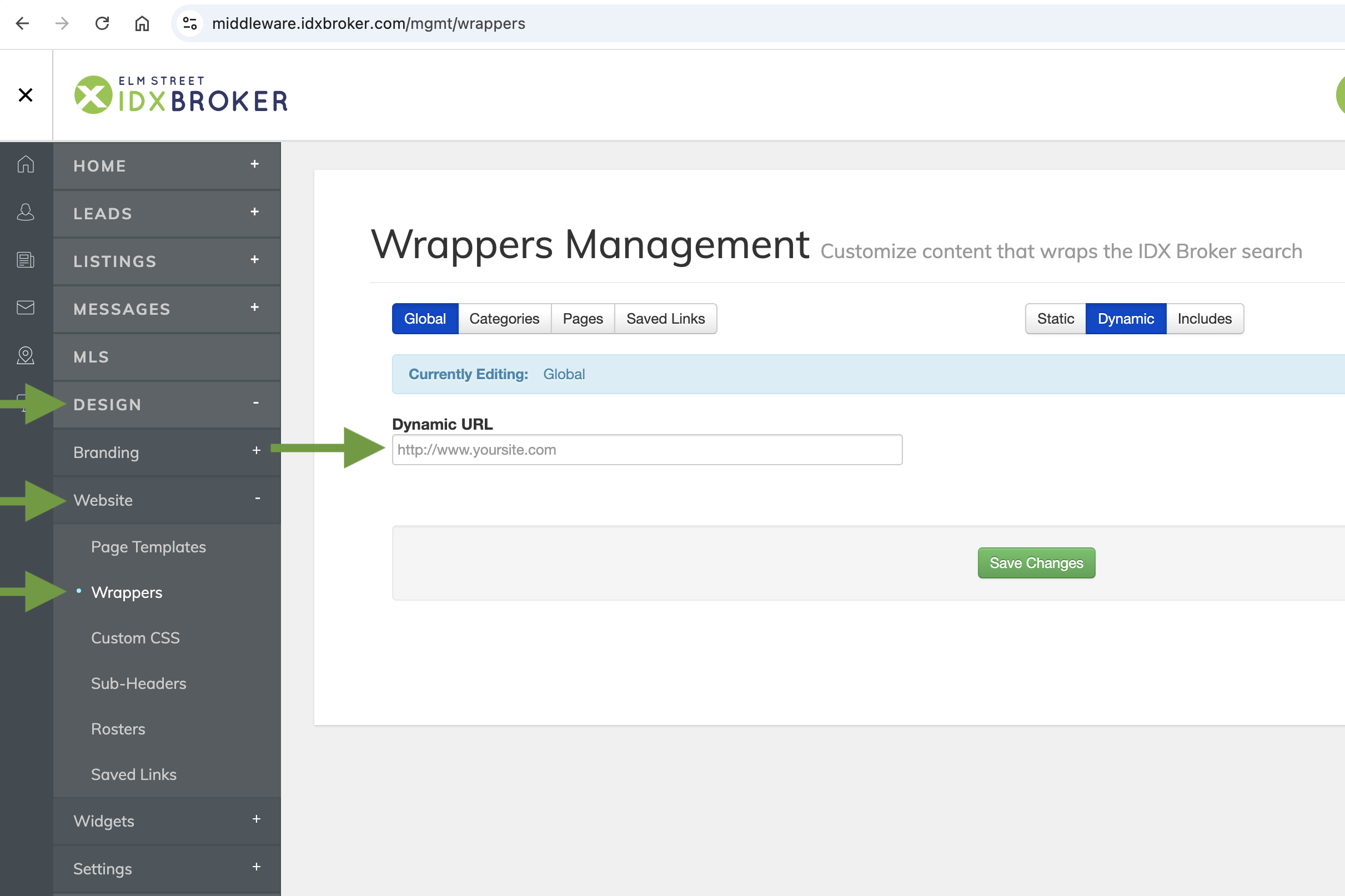 Dynamic Wrapper Setup – IDX Broker